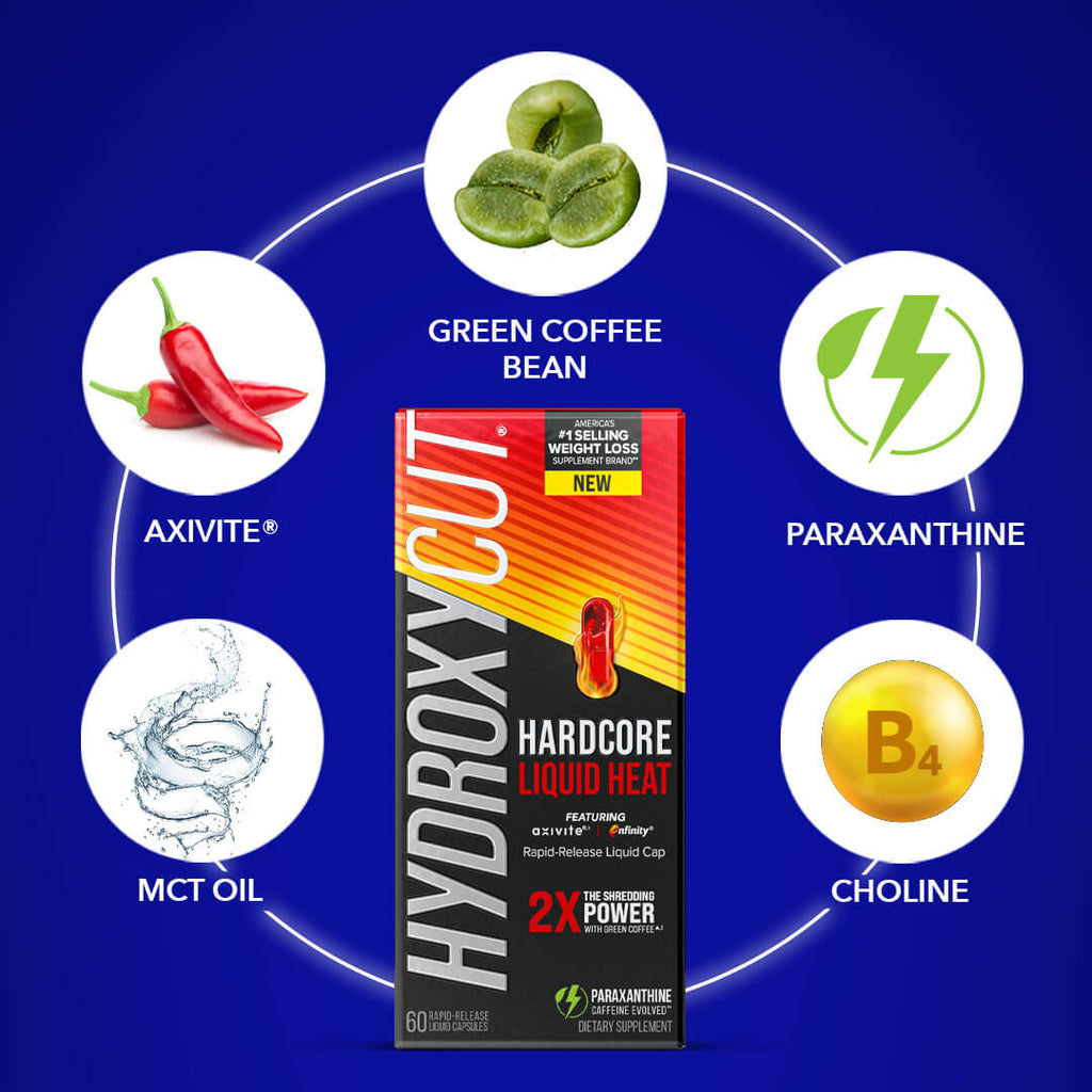 Hydroxycut Hardcore Liquid Heat - Rapid-Release Weight Loss Formula